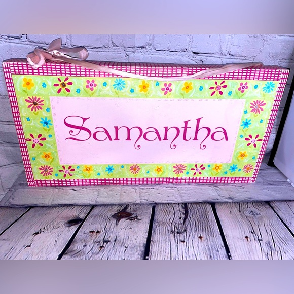 Hand Crafted | Wall Decor | Personalized Samantha Lightweight Sign ...